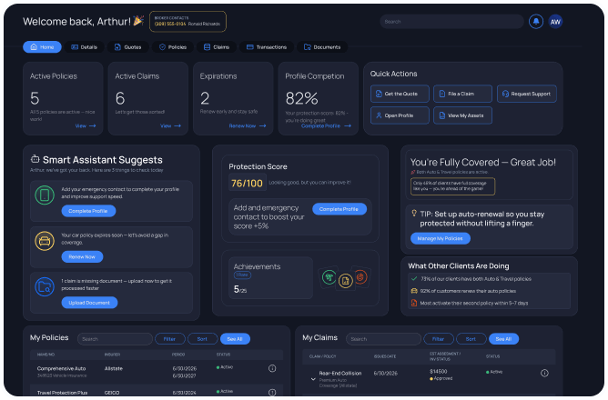 Insurance Web Portal Development