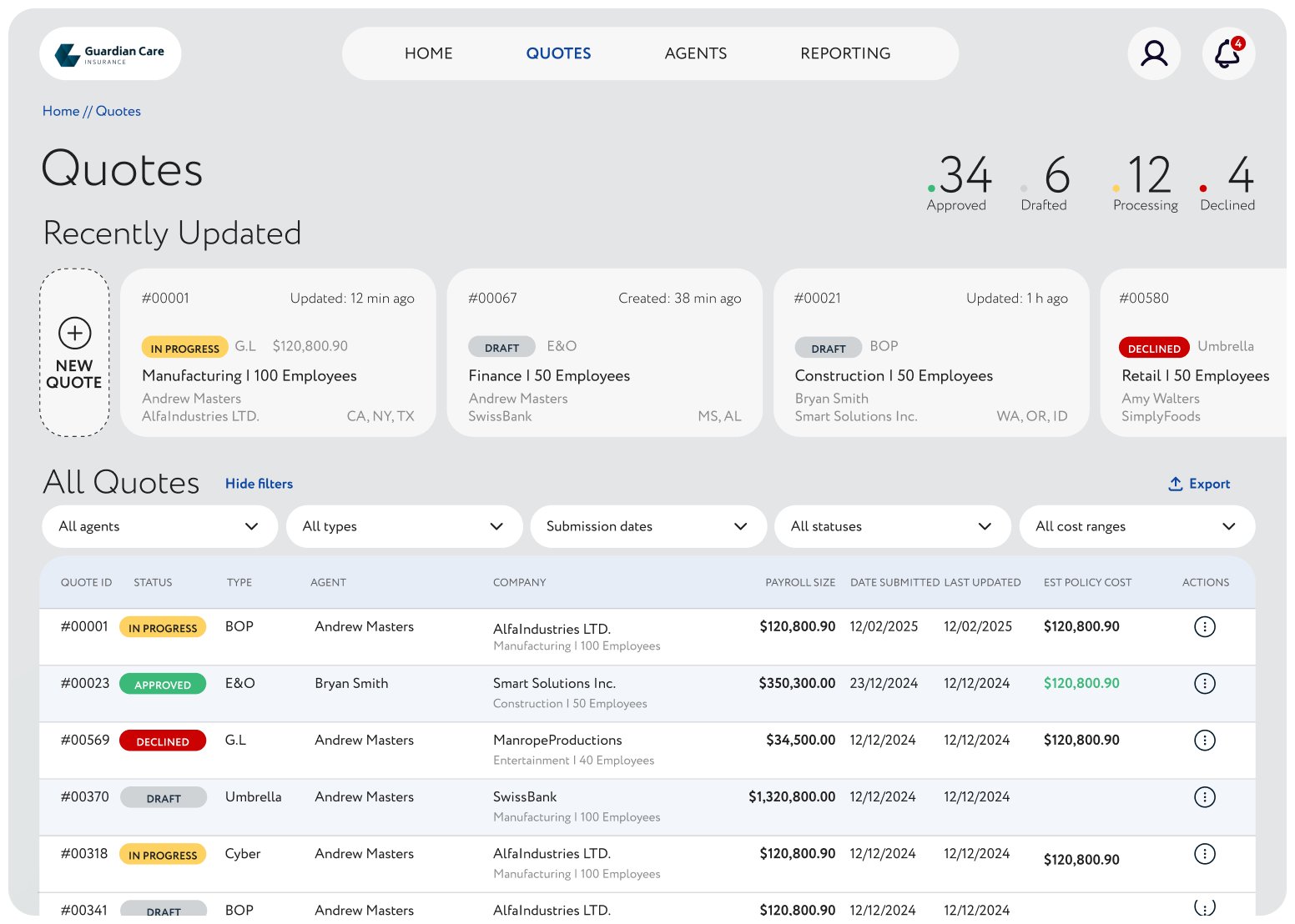 Insurance Core Suite | DICEUS